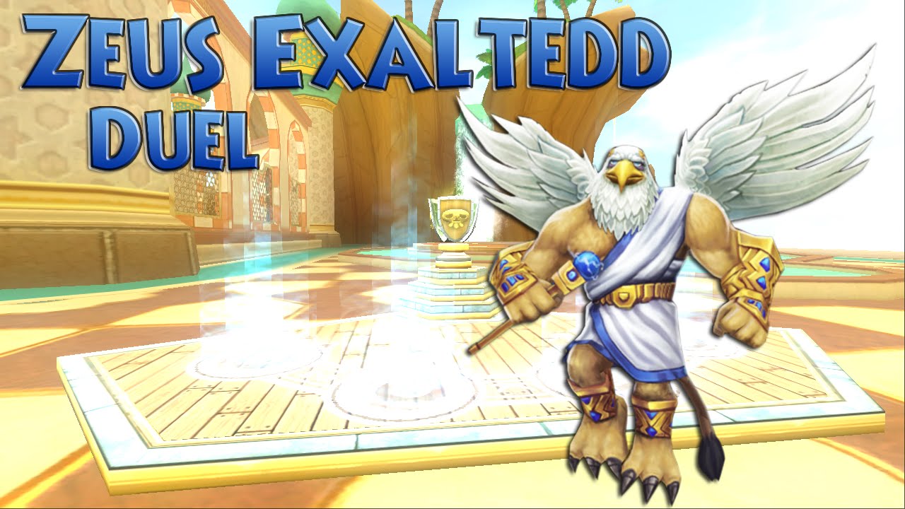 Zeus Exalted Duel - [Wizard101 Test Realm 6-25-15] - YouTube