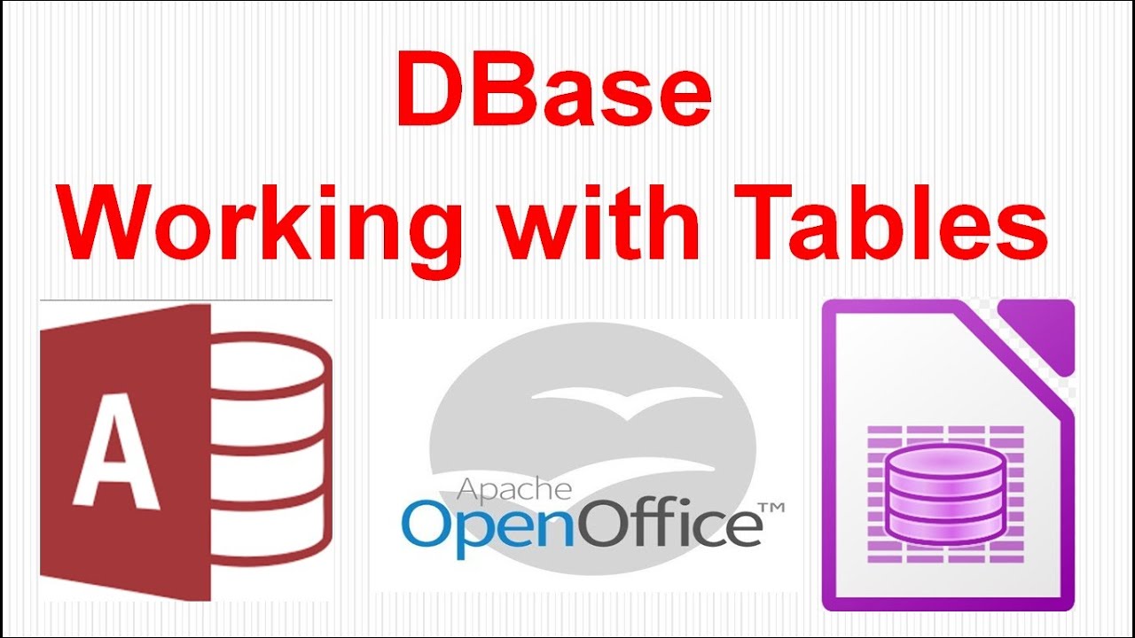 11 10 (S1) Dbase Working with Tables –Hardik sir GiTi - YouTube