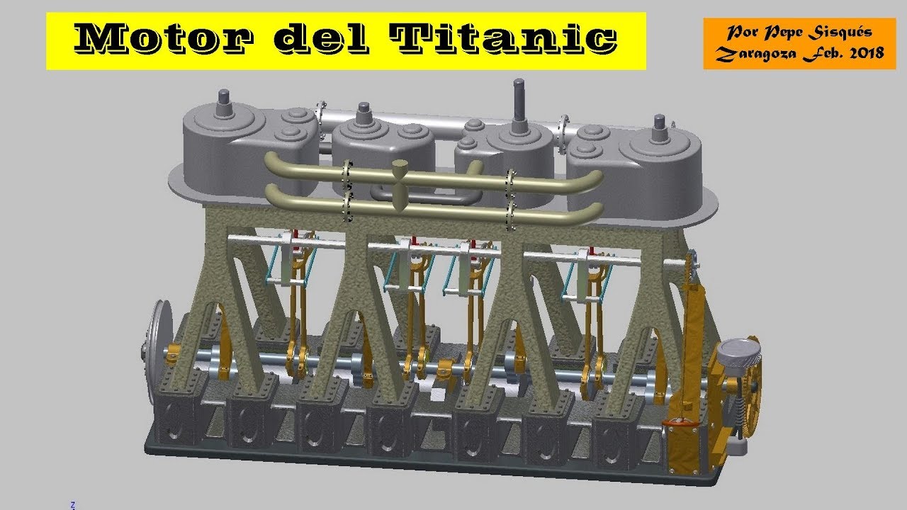 Funcionamiento de un motor del Titanic - YouTube