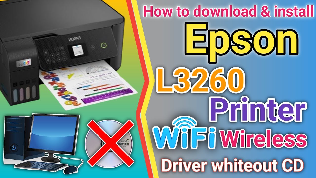 How to download and install Epson L3260 printer & scanner driver via ...