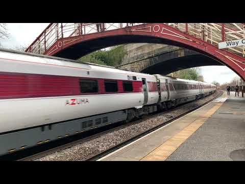 LNER Azuma passing through Garforth working 3A34 to Neville hill from Doncaster (17/02/23) - YouTube