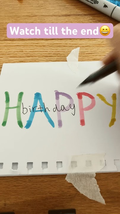 Happy birthday card!!!! - YouTube