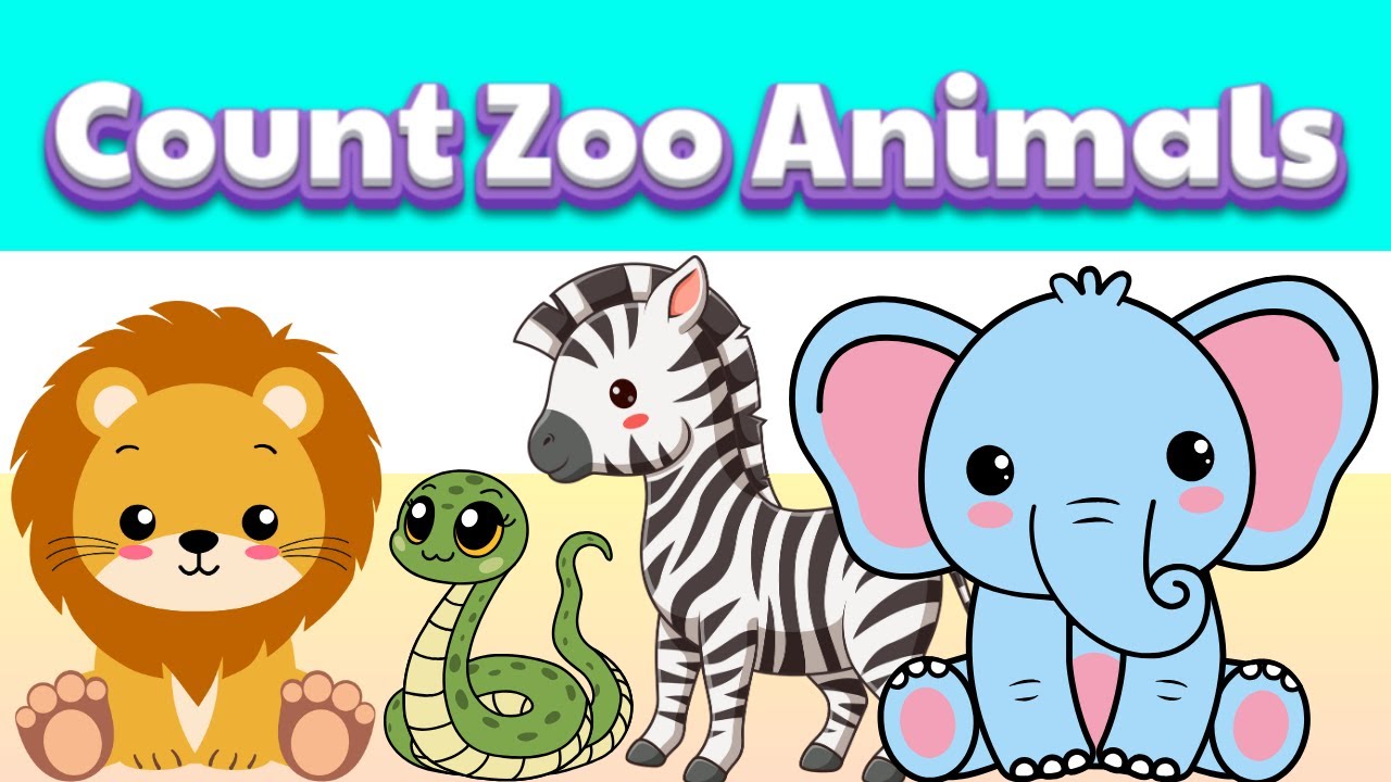 Let’s Count Zoo Animals! | Fun Counting Song for Kids | Learn Numbers 1 ...