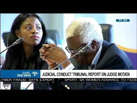 Judicial conducttribunal report on judge Motata - YouTube