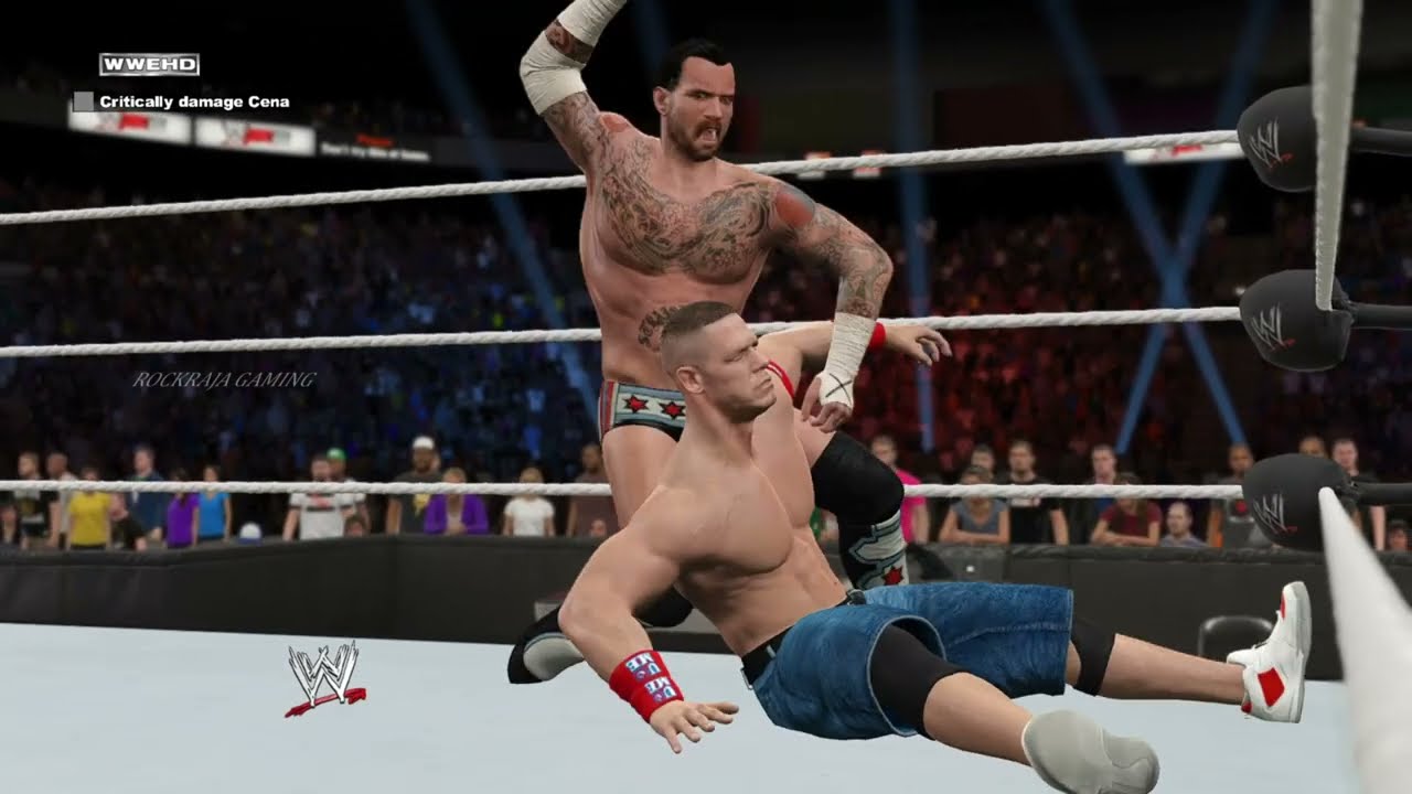 WWE 2K15 gameplay JOHN CENA VS CM PUNK GAME STORY..! - YouTube