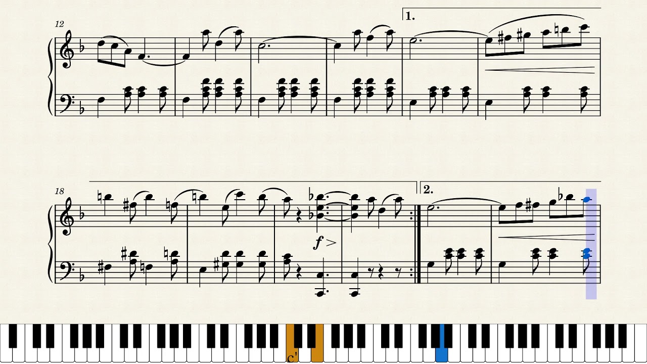 Inman Line March (1873) with following sheet music + piano - YouTube