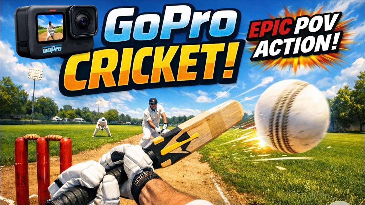 Hero GoPro Batsman POV ! Helmet Camera Cricket View - YouTube