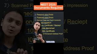 Neet 2025 All Required Documents And Size For Form Fill Up Process ...