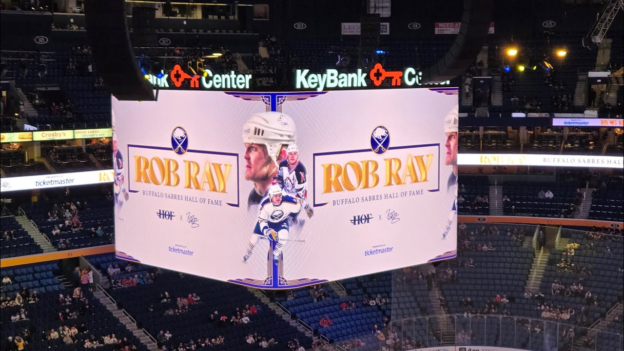 Rob Ray Buffalo Sabres Hall of Fame Ceremony - YouTube
