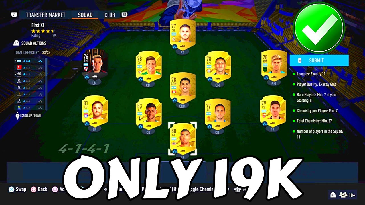 Hybrid Leagues: First XI Sbc (Cheapest Way - No Position Modifiers) - YouTube