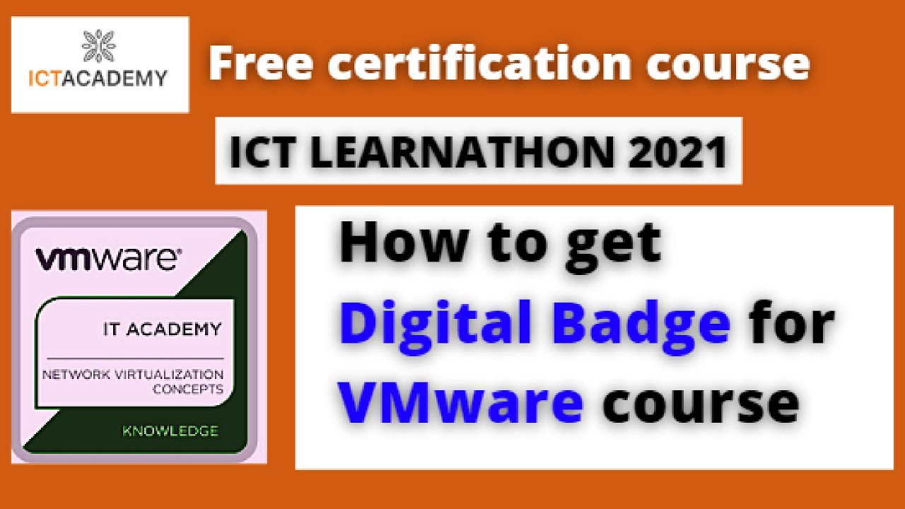 How to apply VMware digital badge | ICT Learnathon 2022| How to create ...