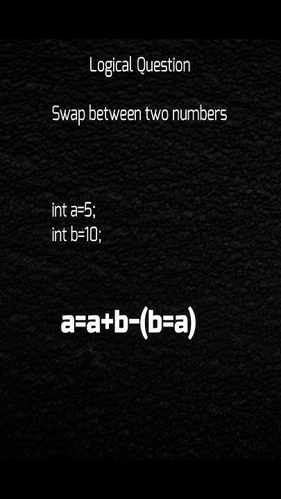 C++ Trick to Swap Numbers in One Line! 🔄#code #cplusplus #coding #logic #tricks #quiz # ...