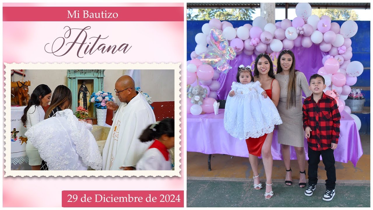 AJUNO, MICH, BAUTIZO AITANA - 29 DICIEMBRE 2024 - YouTube