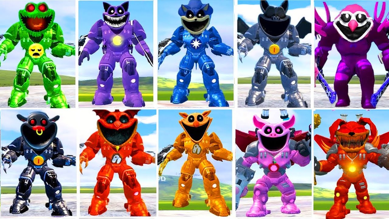 NEW ALL EVOLUTION MECHA TITAN SQUAD OMEGA SMILING POPPY PLAYTIME ...
