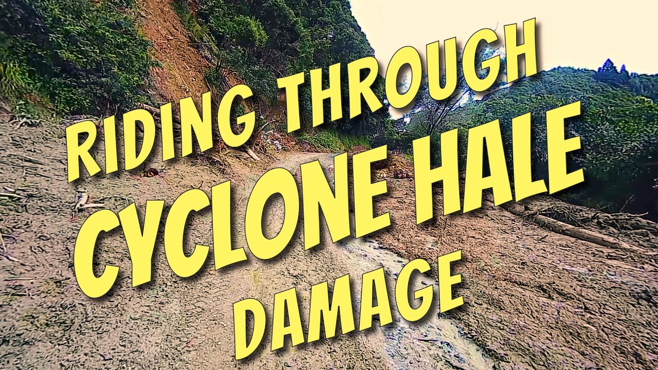 Riding through the Cyclone Hale damage - YouTube