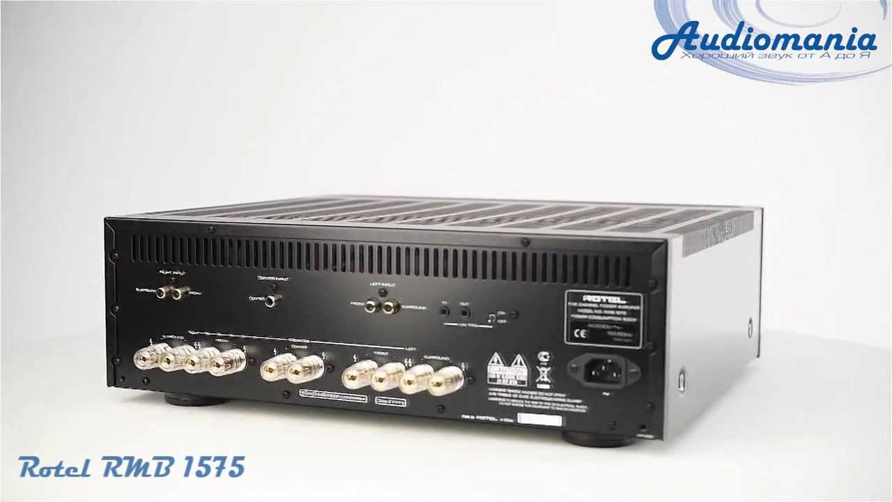 Многоканальный усилитель мощности Rotel RMB 1575 - YouTube