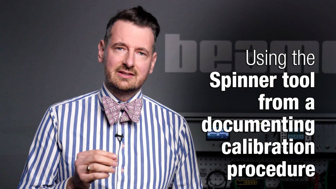 Using the Spinner tool from a documenting calibration procedure - YouTube