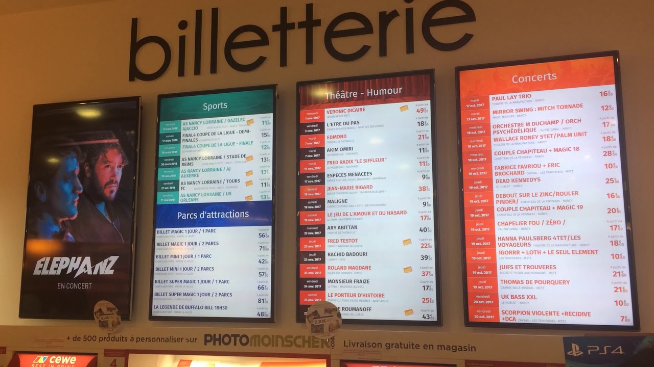 ECRAN BILLETTERIE LECLERC - ELECTAG SOLUTION INFOMIL - YouTube