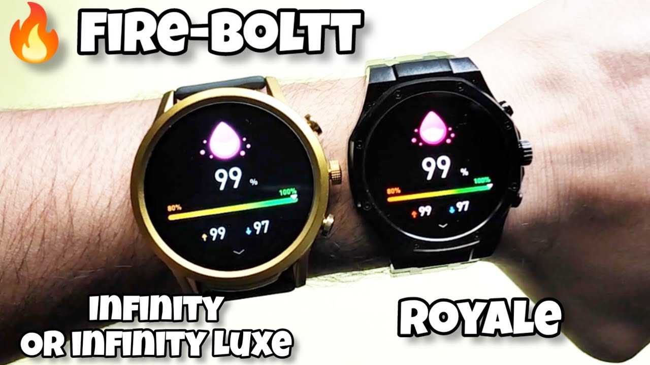 Fire-boltt Royale vs Fire-boltt Infinity luxe | Premium yet feature ...