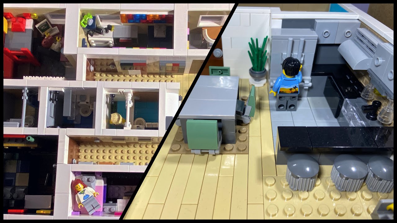 HUGE LEGO College Apartment MOC UC Davis - YouTube