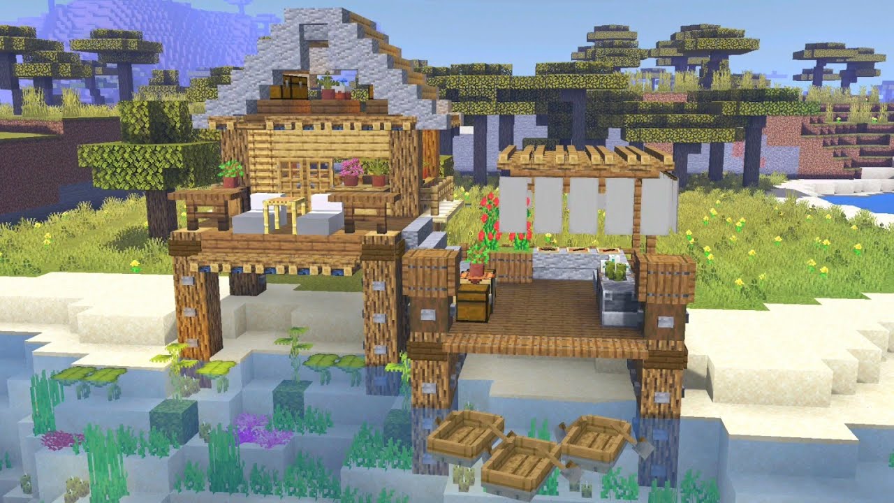 Minecraft: Beach Resort ideas in 3 Minutes!!! - YouTube