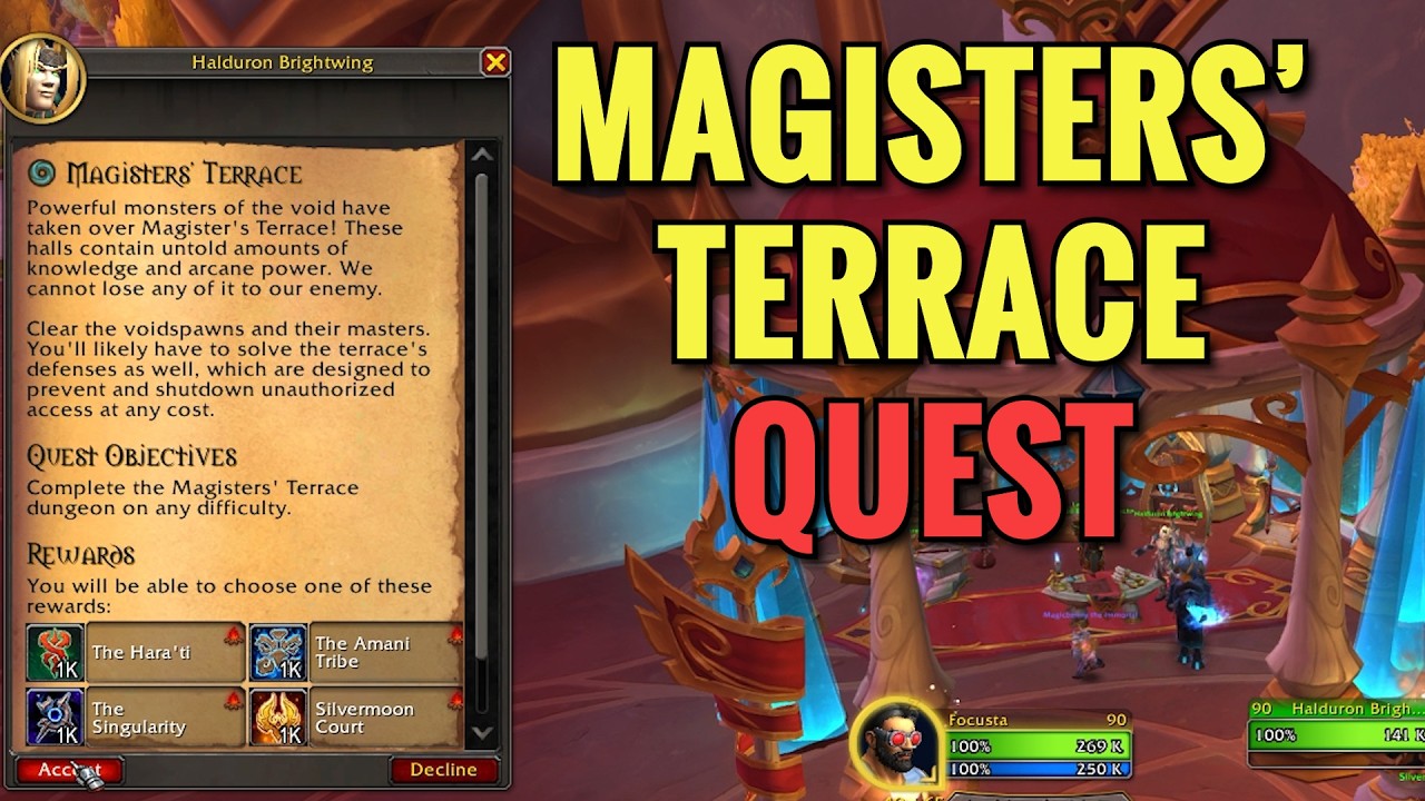 Magisters' Terrace Quest (WoW Midnight) - YouTube