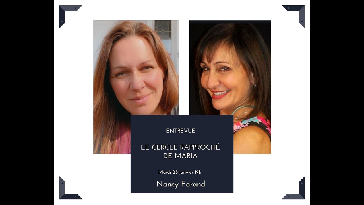 Entrevue live de Maria Meriano et son cercle rapproché avec Nancy ...