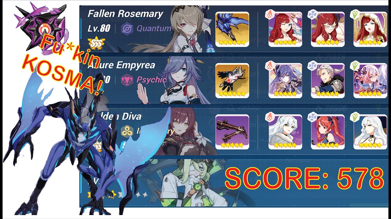 [Honkai Impact 3] Nirvana Abyss Kosma (D465)(FR/AE/GD) - YouTube