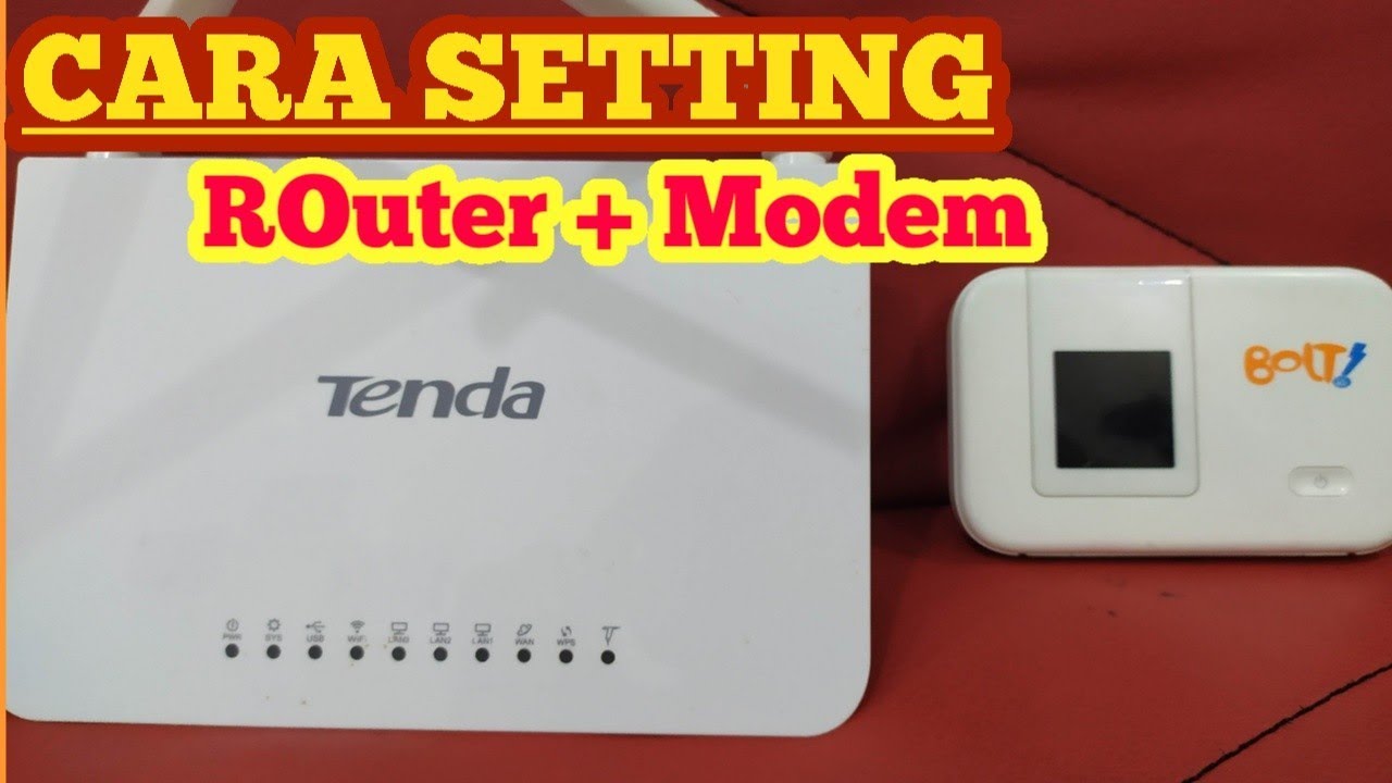 Cara Menghubungkan Modem Bolt e5372 ke Router Tenda 4G - YouTube