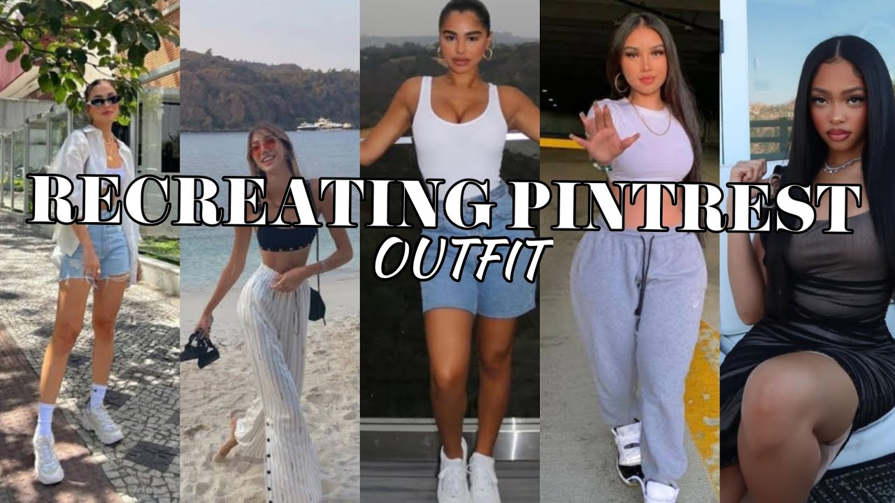 Recreating Pintrest outfit| trendy, summer outfit ideas - YouTube