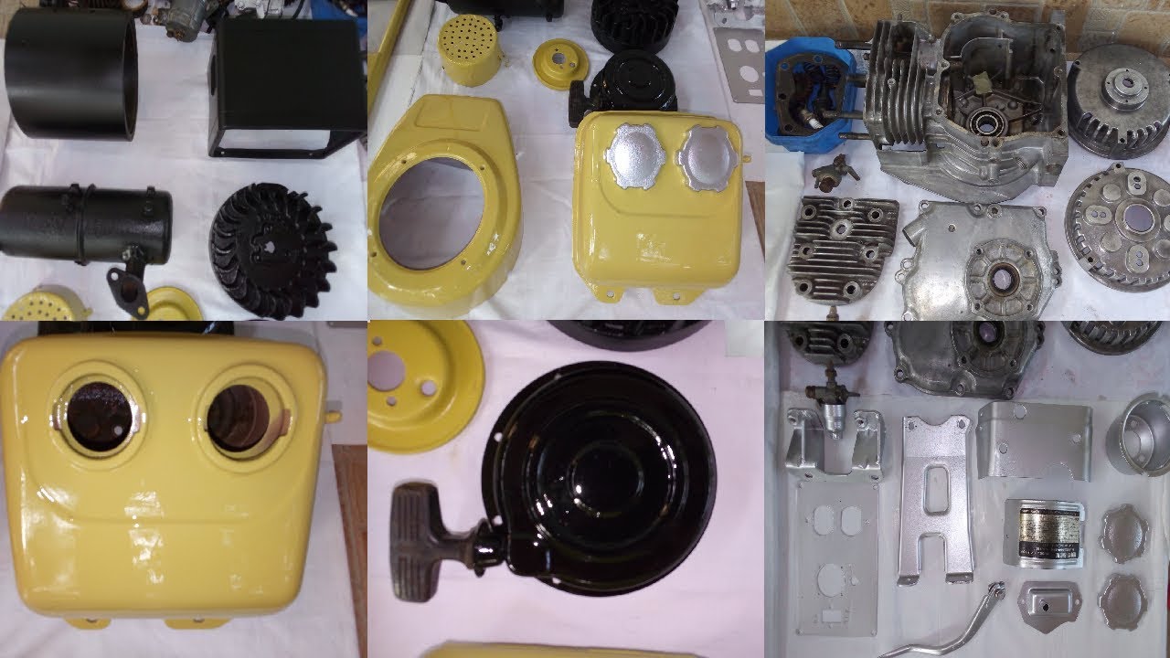 Generator Restoration Part 2 | Cleaning and painting all parts - YouTube