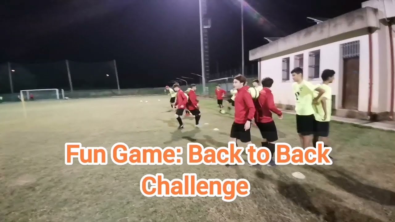 Fun Game Soccer Back to Back Challenge - YouTube
