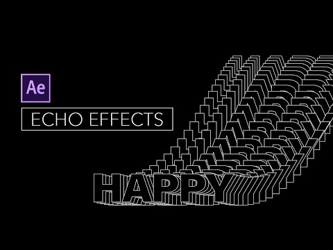 Echo Text Effect in After Effects- After Effects Tutorial | Typography Text Animation - YouTube