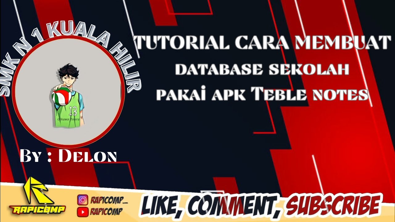 CARA MEMBUAT APLIKASI DATABASE SEKOLAH DENGAN MENGGUNAKAN TABLE NOTES ...