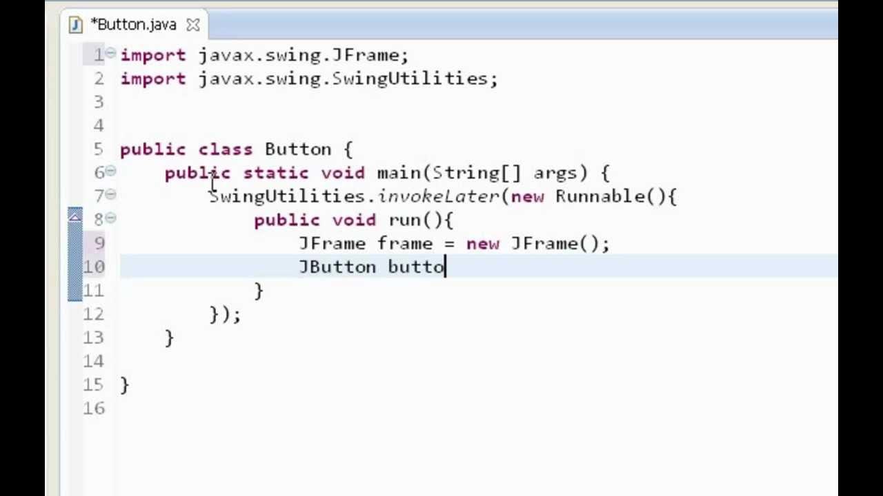 Java swing GUI tutorial #9: JButton - YouTube