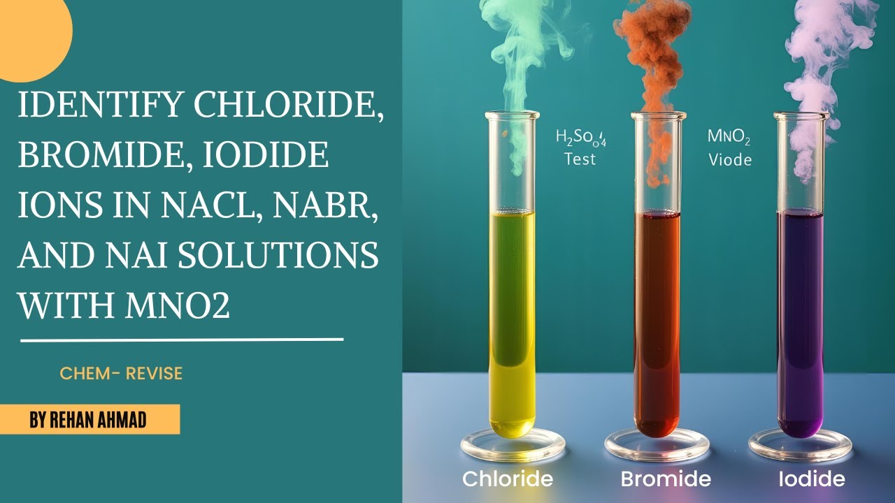 Identify Halide Ions (Cl⁻, Br⁻, I⁻) using the Manganese Dioxide Test ...