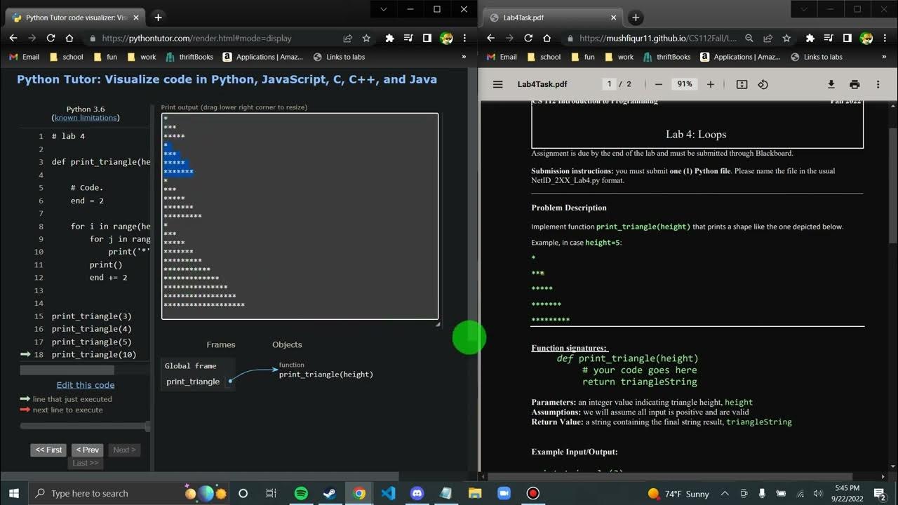 CS112 Lab 4 (Loops) - YouTube