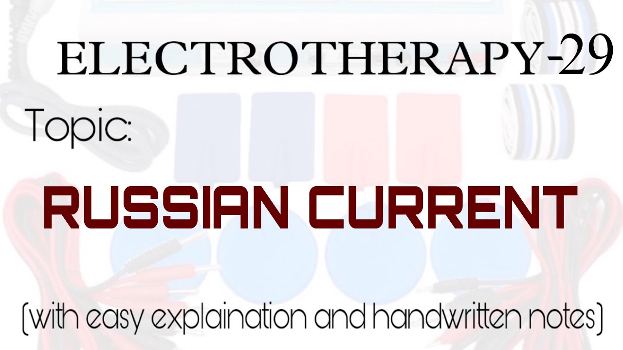 Russian current |Electrotherapy-29 |With easy explaination and ...