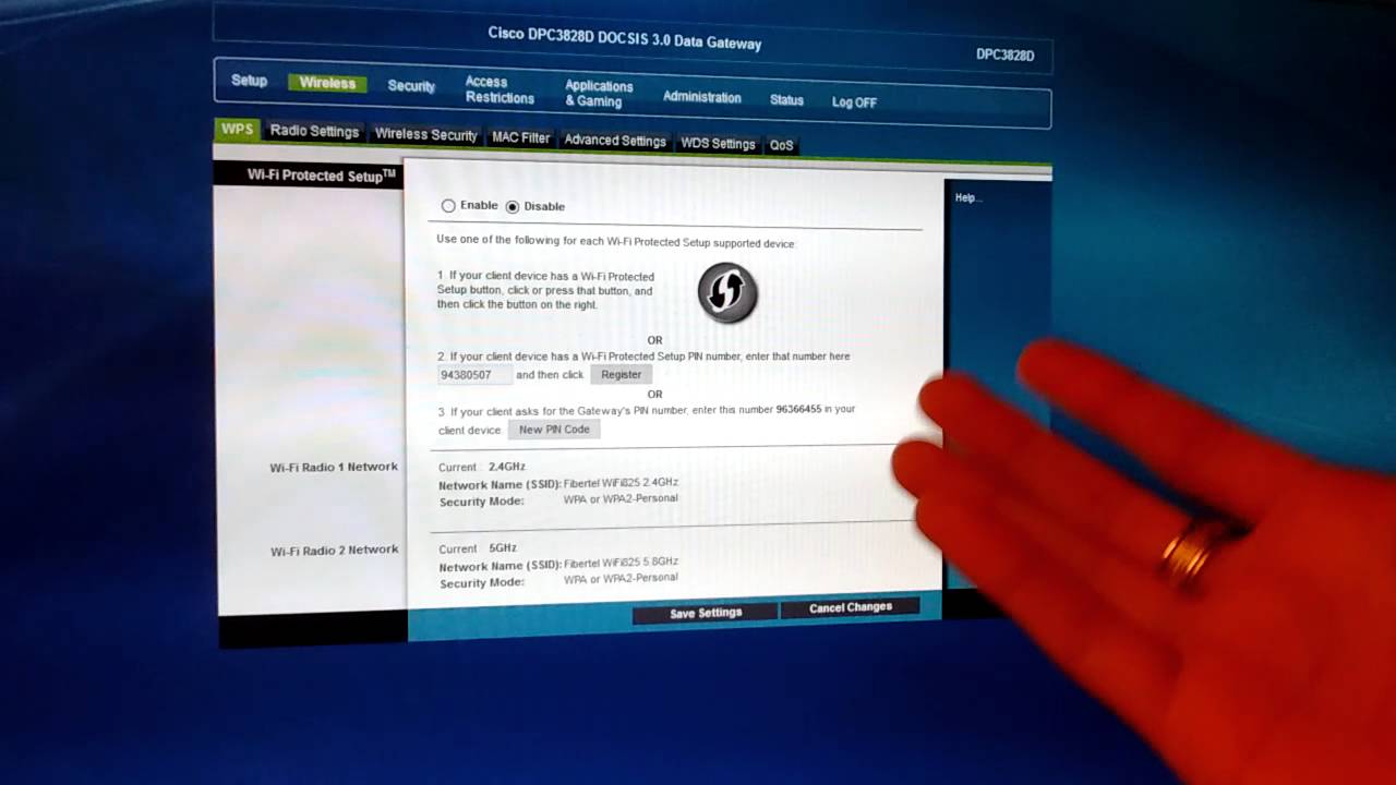 Usuario y contraseña del router WiFi de Fibertel DPC3828D - YouTube