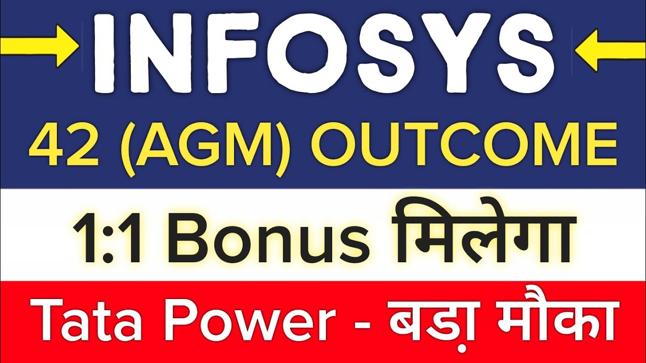 🔥 1:1 Bonus 🔥 infosys share news | tata power share news • infosys ...