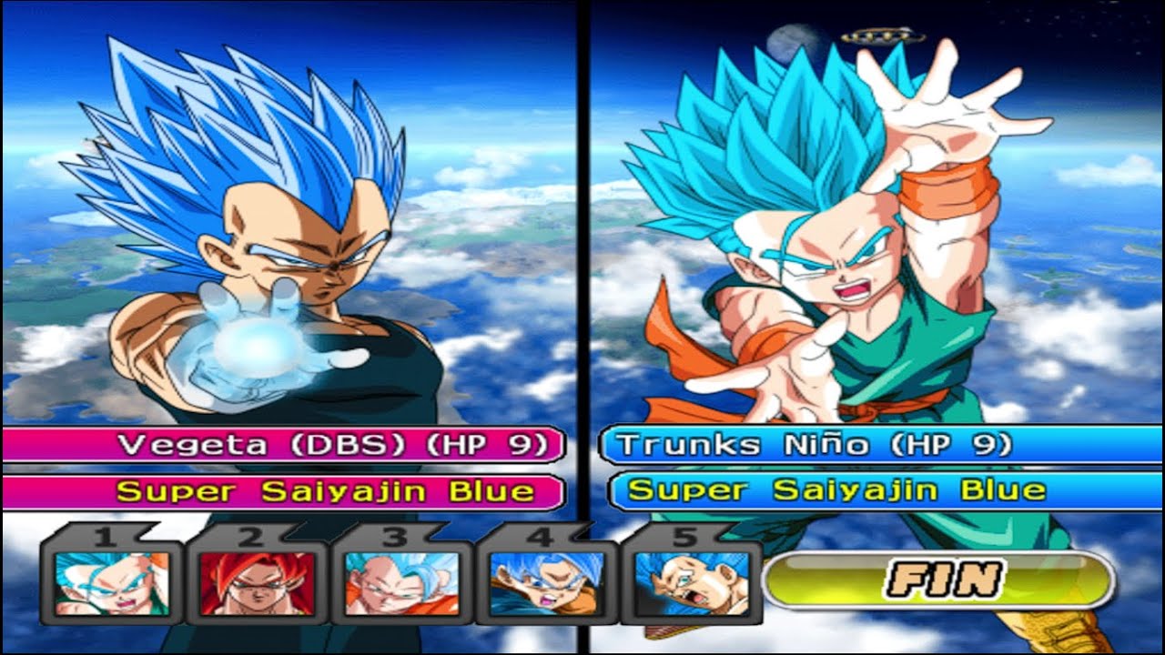 El Equipo De Vegeta SSJ BLUE VS El Equipo De Trunks SSJ BLUE Dragon ...