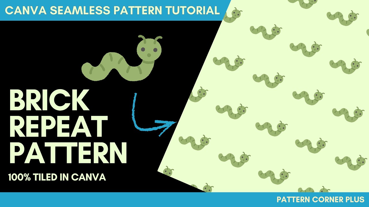 How To Do Brick Repeat Seamless Pattern in Canva - A Quick and Easy ...