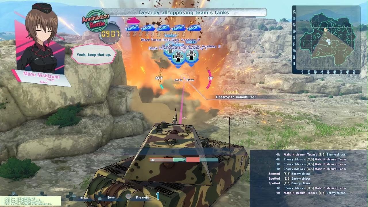Girls und Panzer Dream Tank Match: Maus Mayhem! (Maus edition) - YouTube