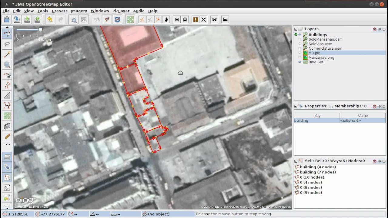 Digitizing building in JOSM... - YouTube