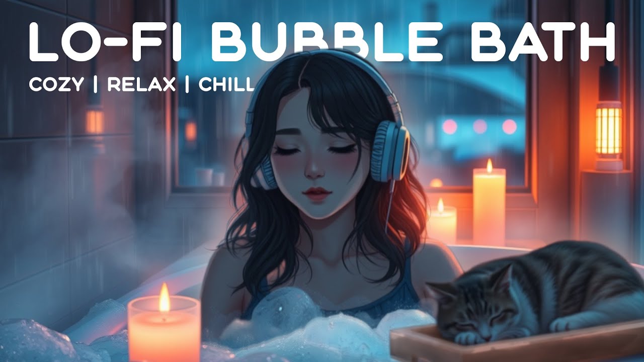 Lo-Fi Bubble Bath 🌸 Relax Music | Bath Music Background | Soak and ...