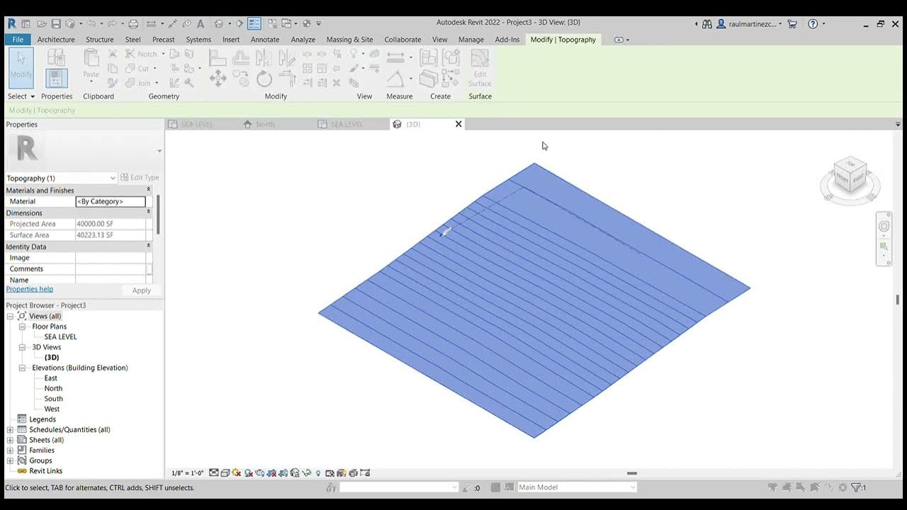 Creating Toposurface Revit Youtube