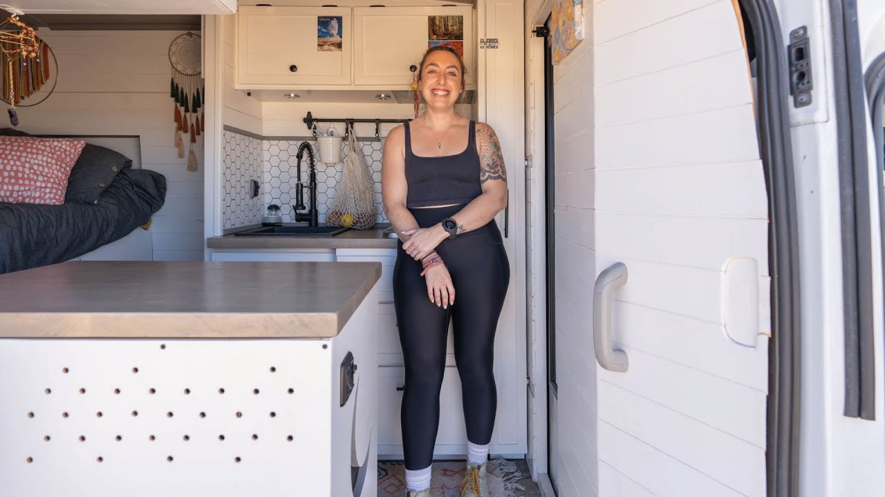 She NAILED IT ON 2nd VAN CONVERSION | Seasoned SOLO FEMALE vanlifer’s ...