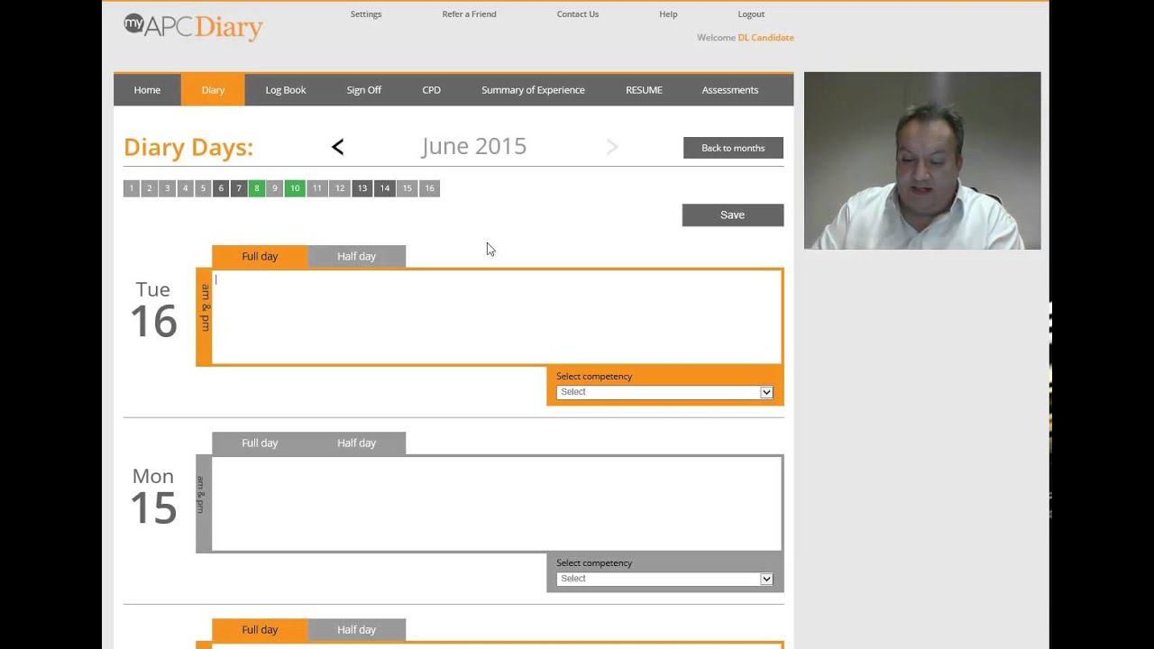 My APC Diary Remote recording - YouTube