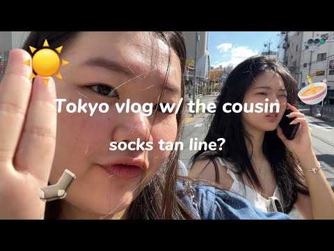 Japan vlog | SOCKS TAN LINE??!! harajuku shopping trip