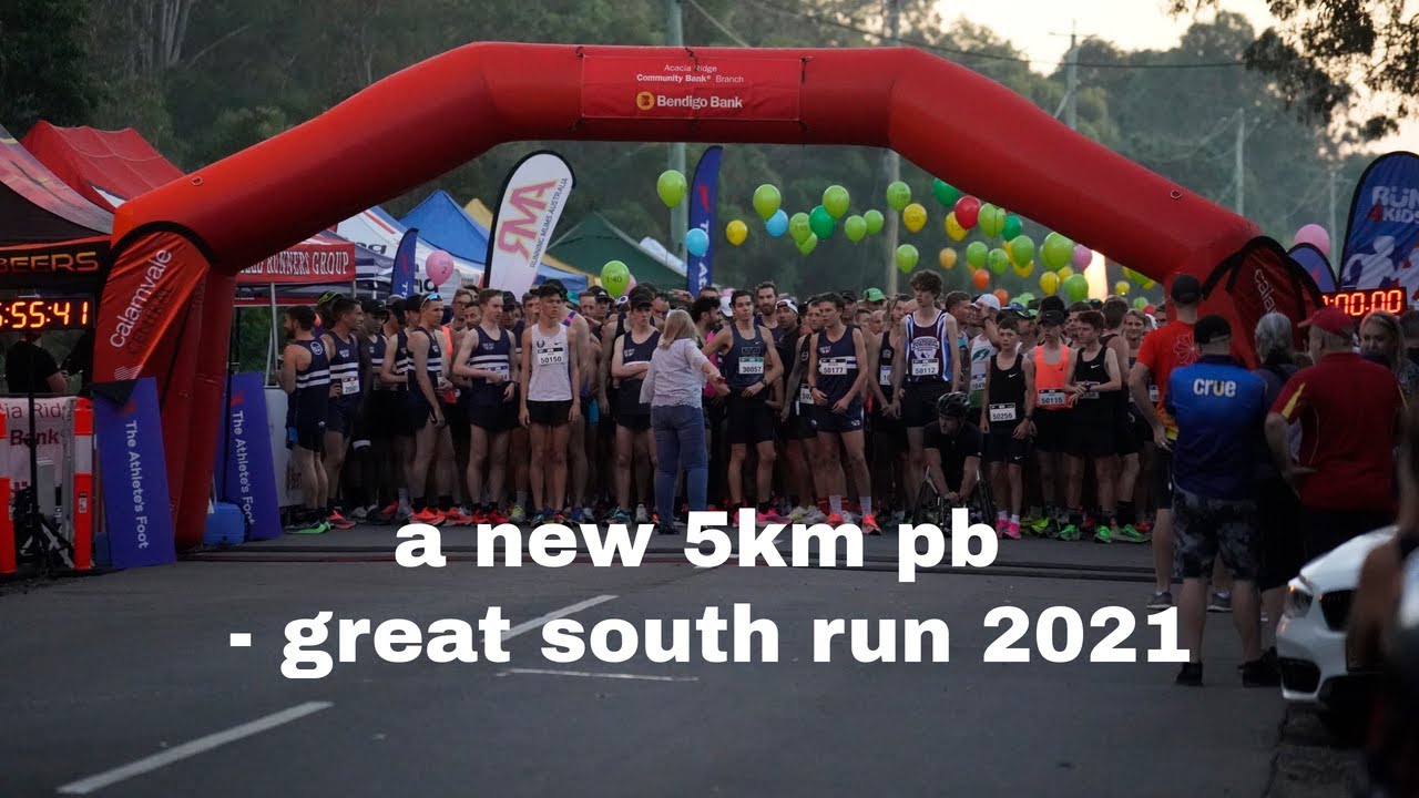 a new 5km pb - great south run 2021 - YouTube